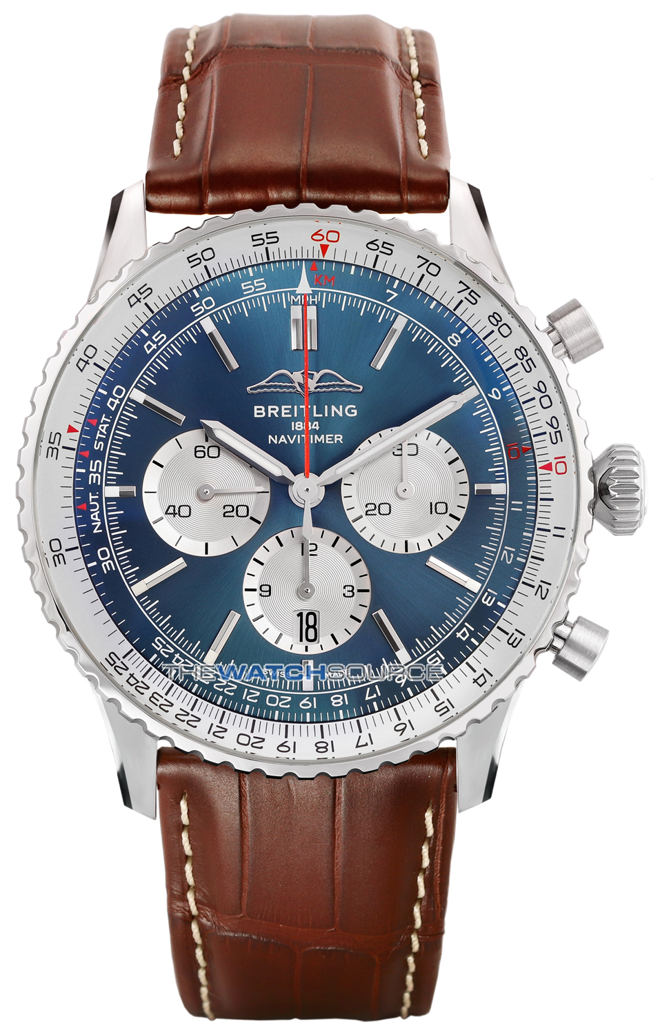 Buy this new Breitling Navitimer B01 Chronograph 46 ab0137211c1p1 mens ...