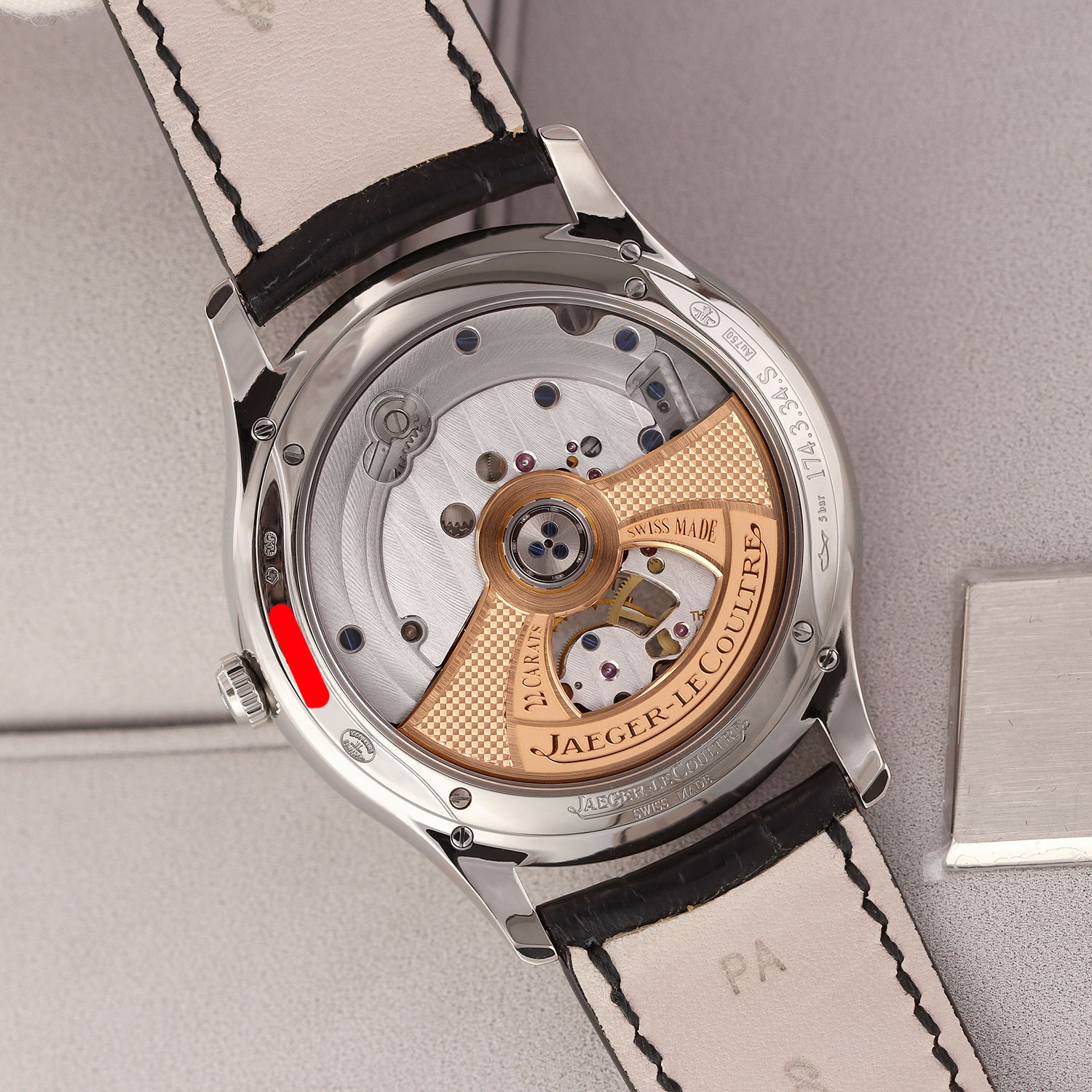 Pre-owned Jaeger LeCoultre Master Ultra Thin Tourbillon 40mm 1323420