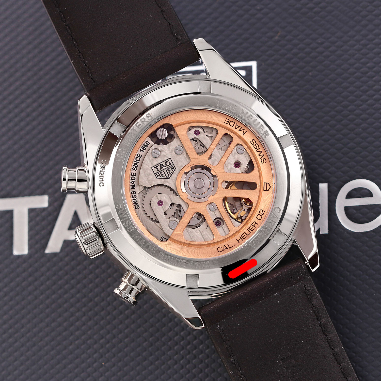 Pre-owned Tag Heuer Carrera Racing Calibre Heuer 02 42mm cbn201c.fc6542